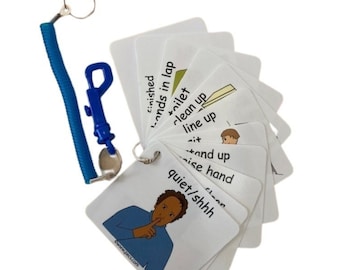 Non Verbal Communication Visual Board Flash Cards, Special Needs ...