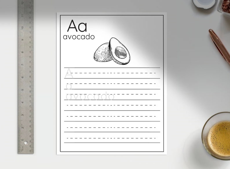 Worksheet Handwriting Abcs Garden Worksheet Resource Alphabet ...