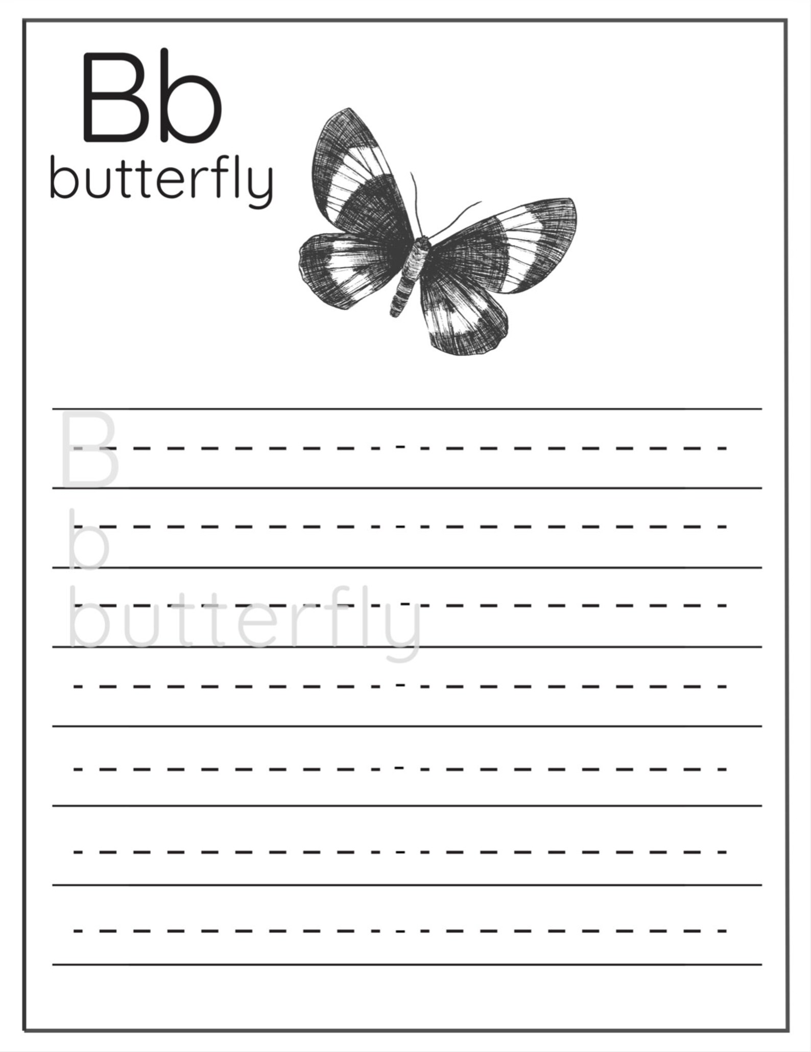 Worksheet Handwriting Abcs Garden Worksheet Resource Alphabet ...