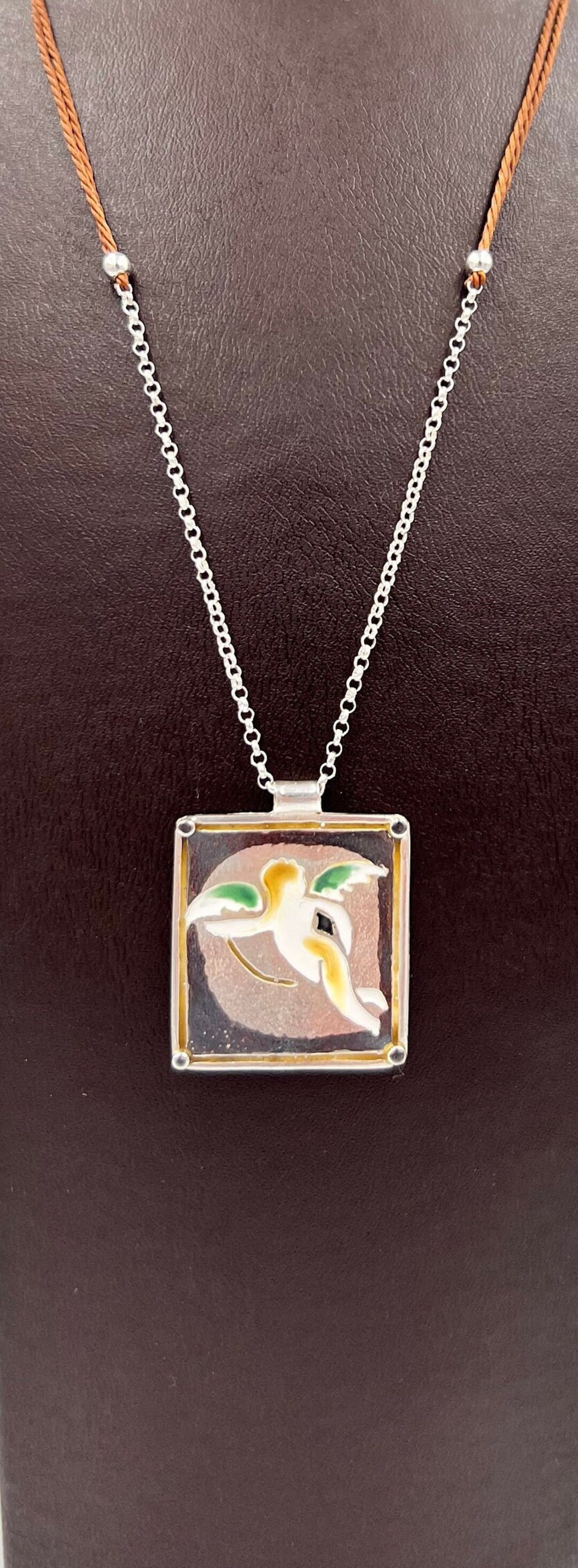 Mural Replica Winged Angel Sterling Silver Necklace Ephesus City ...