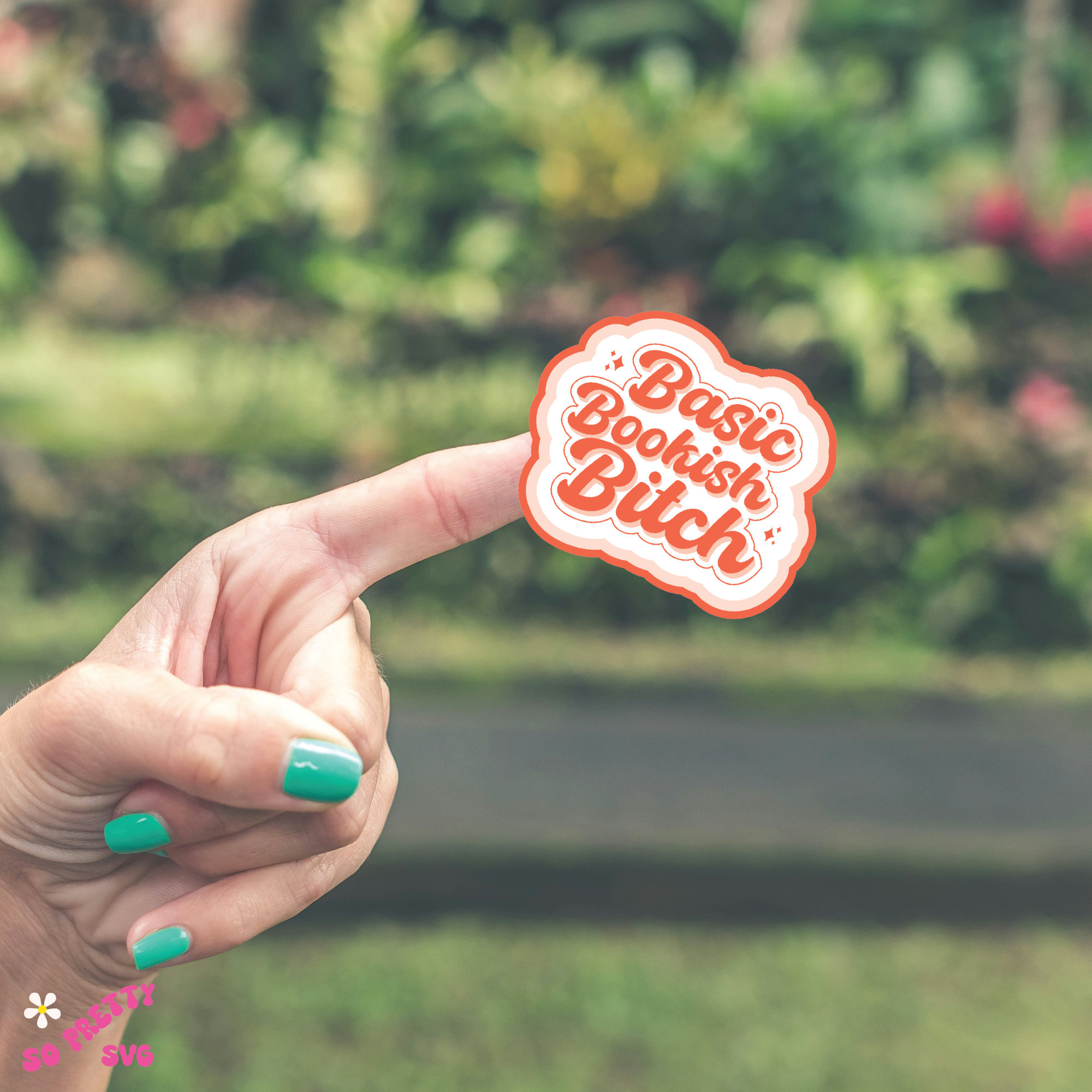 Basic Bookish Bitch Bookish PNG and SVG, Cute Trendy Bookish Design for ...