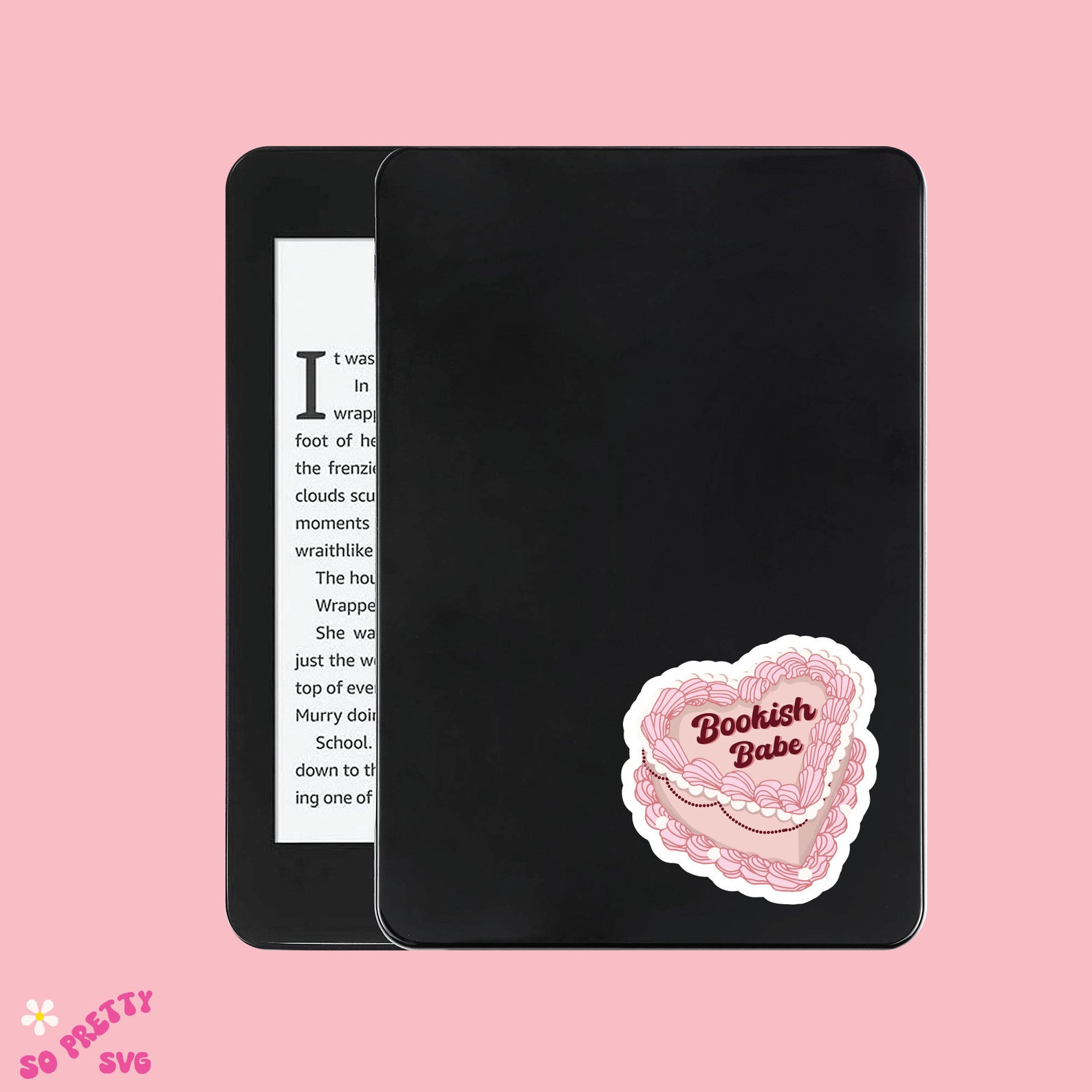 Bookish Babe Pink Cake Bookish PNG SVG, Cute Trendy Bookish Design for ...