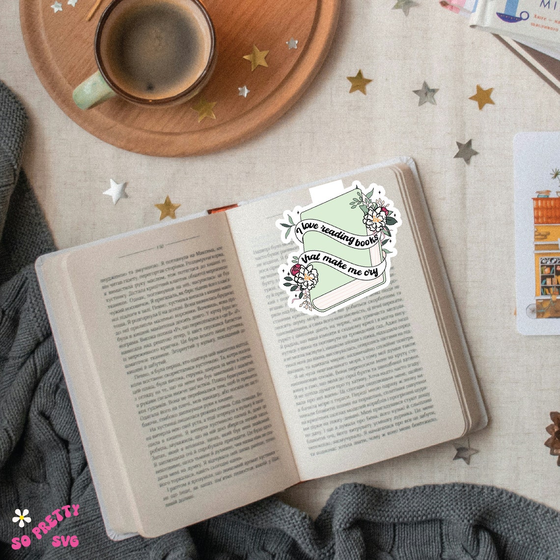 I Love Reading Books That Make Me Cry Bookish PNG SVG, Bookish Design ...
