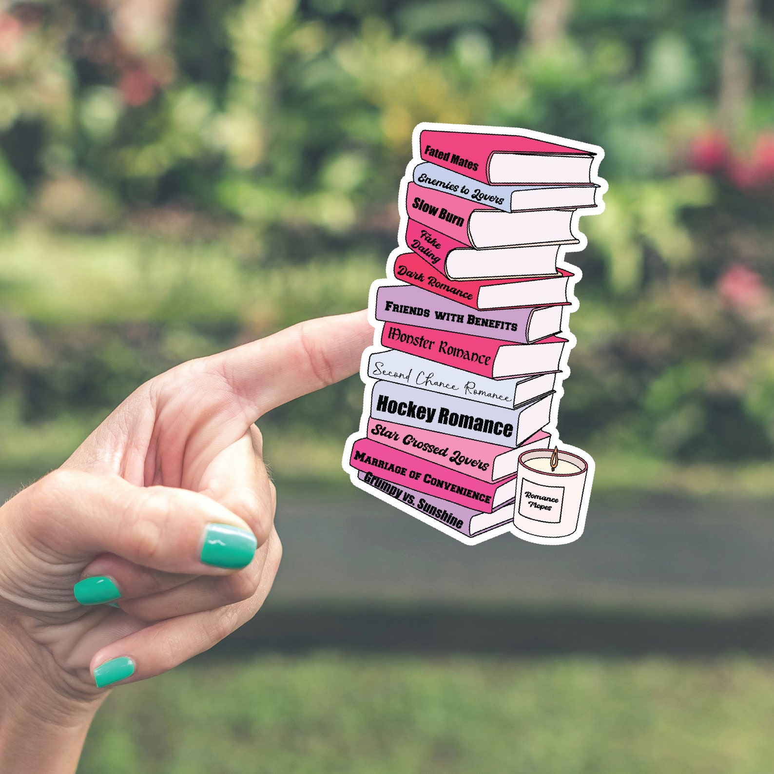 Romance Tropes Book Stack Bookish PNG SVG, Bookish Design for Shirts ...