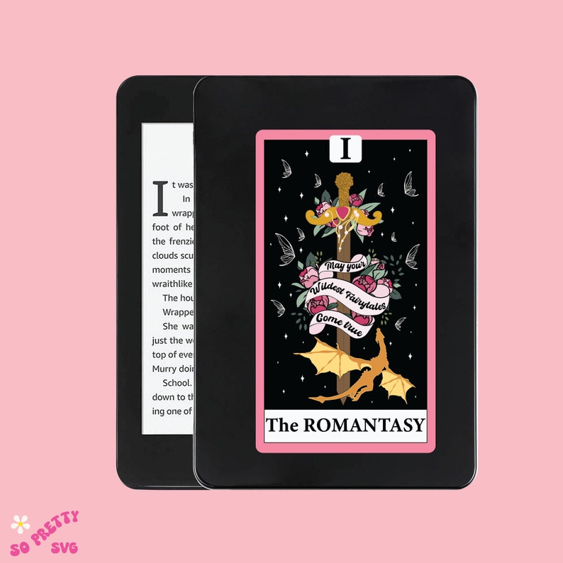 The Romantasy Tarot Card Bookish PNG SVG, Design for Bookish Stickers ...