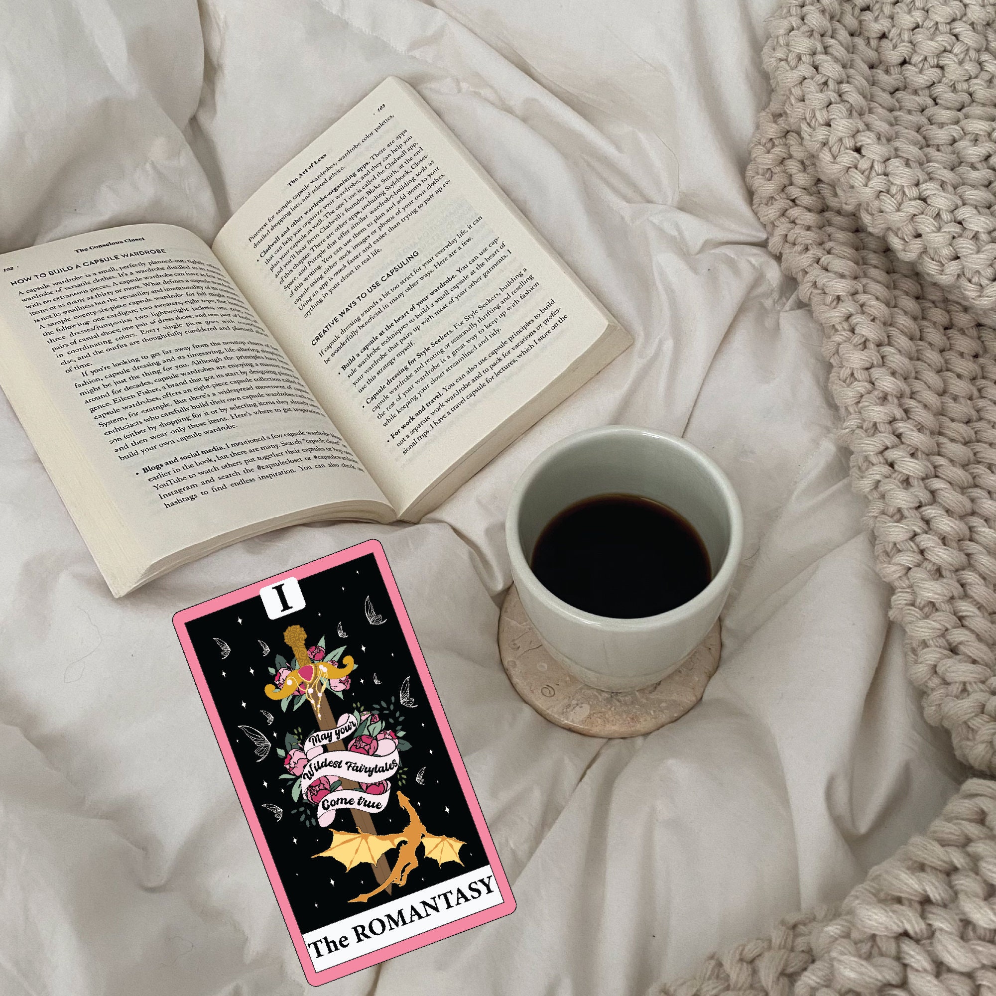 The Romantasy Tarot Card Bookish PNG SVG, Design for Bookish Stickers ...