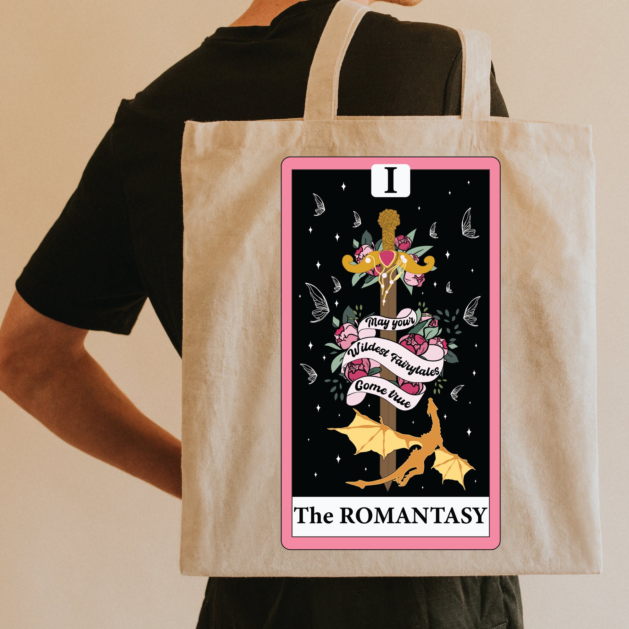 The Romantasy Tarot Card Bookish PNG SVG, Design for Bookish Stickers ...