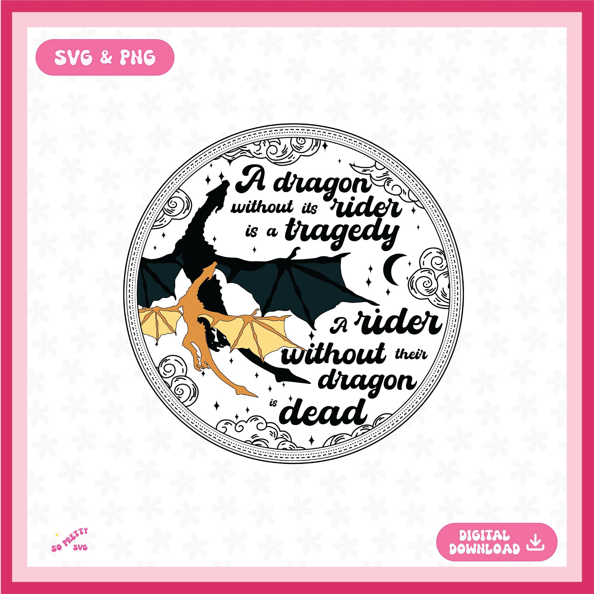 Fourth Wing Bookish PNG SVG, Dragon SVG, Fourth Wing Sticker Design for ...