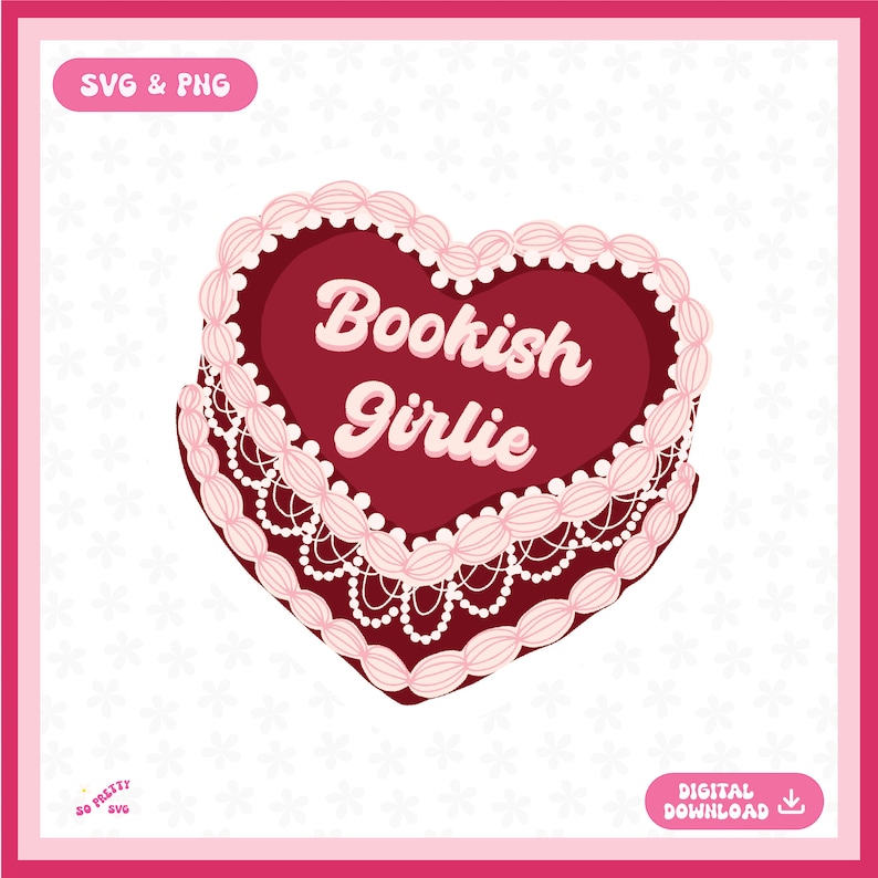 Bookish Girlie PNG SVG, Cute Trendy Bookish PNG Design for Shirts ...
