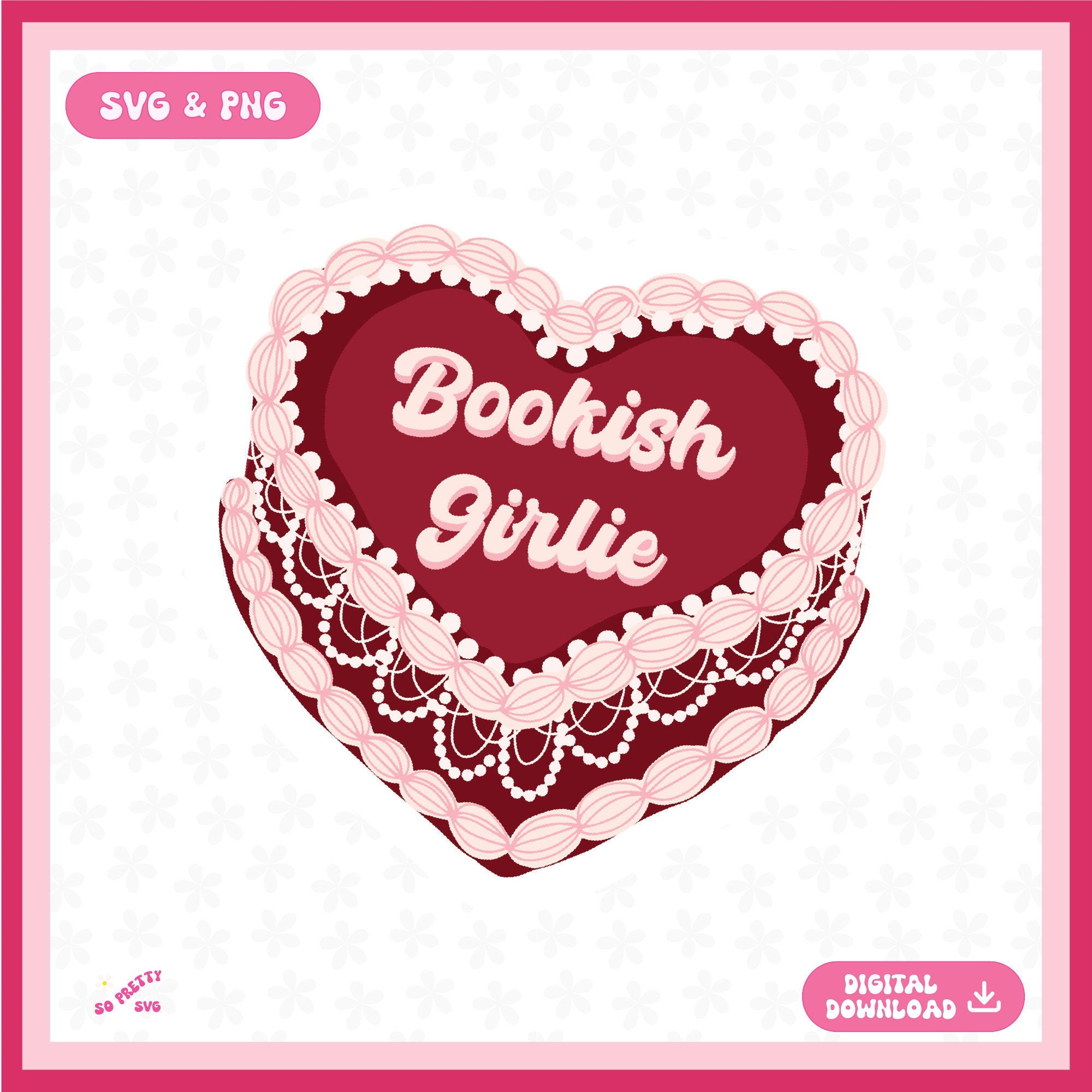 Bookish Girlie PNG SVG, Cute Trendy Bookish PNG Design for Shirts ...