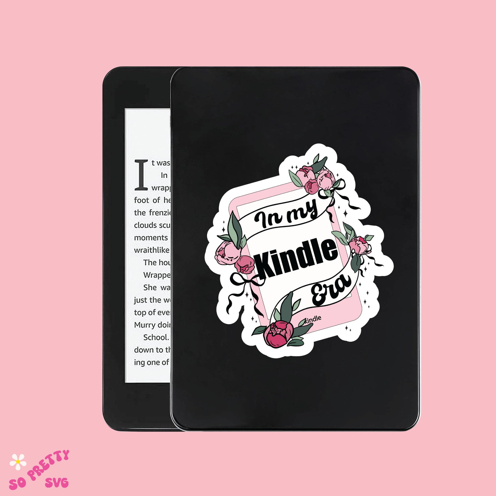 In My Kindle Era Bookish PNG SVG, Cute Trendy Bookish Design for Shirts ...