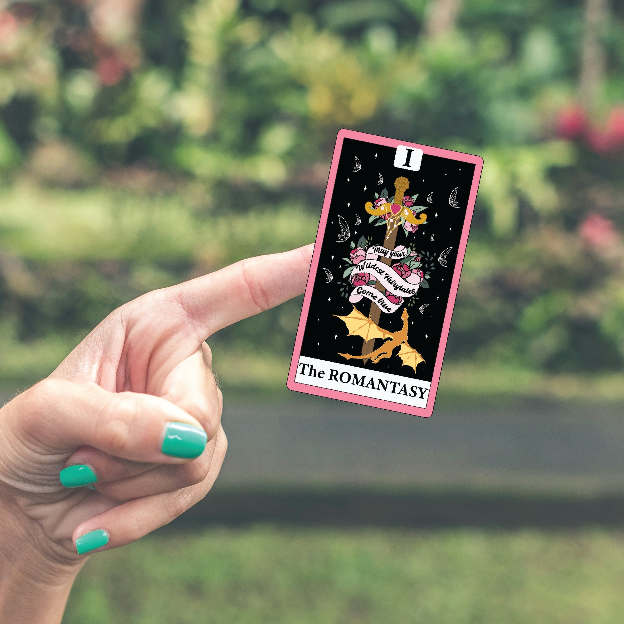 The Romantasy Tarot Card Bookish PNG SVG, Design for Bookish Stickers ...