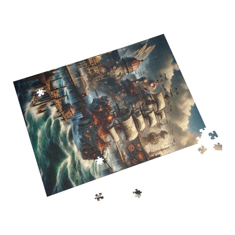 Steampunk Odyssey Pirate Ship Puzzle: Nautical Adventure in a ...