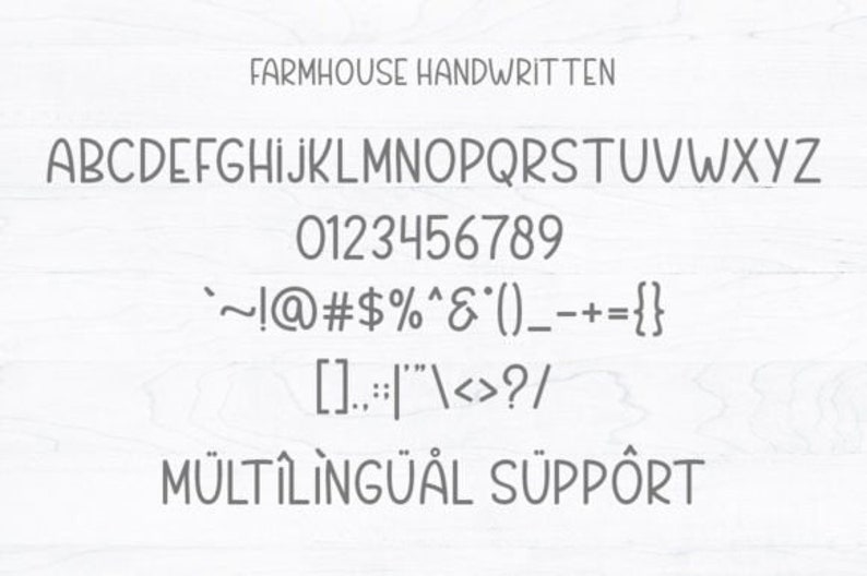 Farmhouse Handwritten Font - Etsy