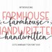 Farmhouse Handwritten Font - Etsy
