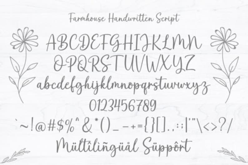 Farmhouse Handwritten Font - Etsy