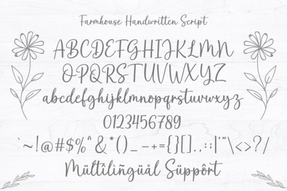 Farmhouse Handwritten Font - Etsy