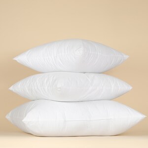 Premium SQUARE Down Alternative Pillow Insert Set of 2 18 X 18 Pillow ...