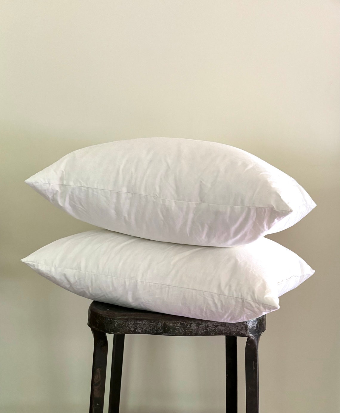 Premium SQUARE Down Alternative Pillow Insert Set of 2 | 18 X 18 Pillow ...