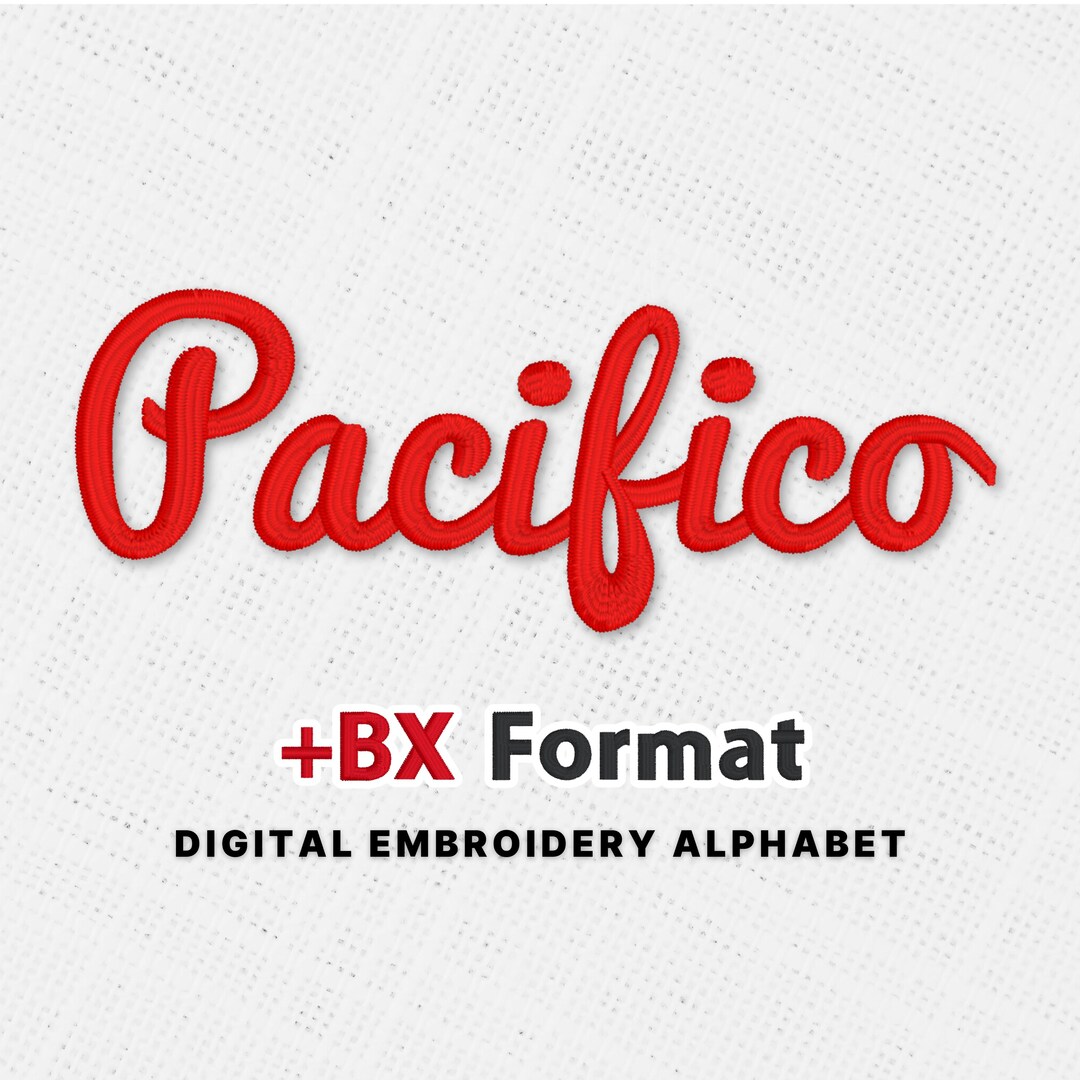 Native BX Font Pacifico, Bx Embroidery Fonts, Bx Font Script ...