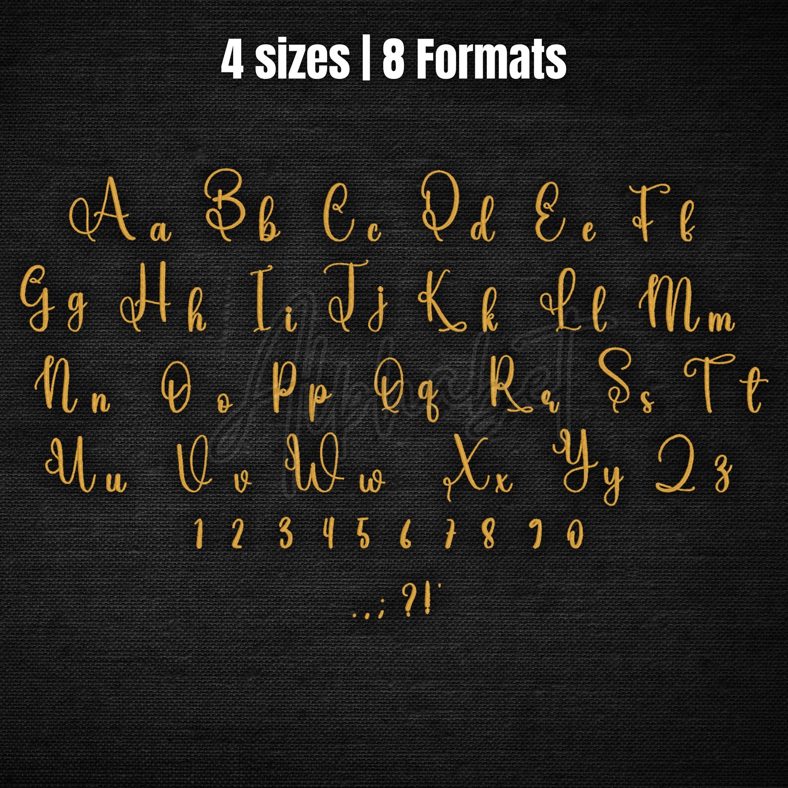 Duo Modern Outline Font Embroidery Alphabet Monogram Sans and Script 7 ...