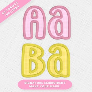 Native BX Hello Applique Alphabet Font for Machine Embroidery 26 ...