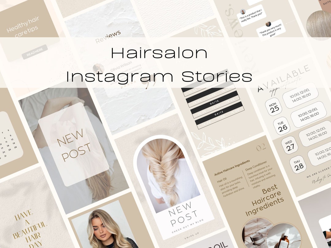 Neutral Instagram Stories Templates | Insta Post Story Bundle Canva ...