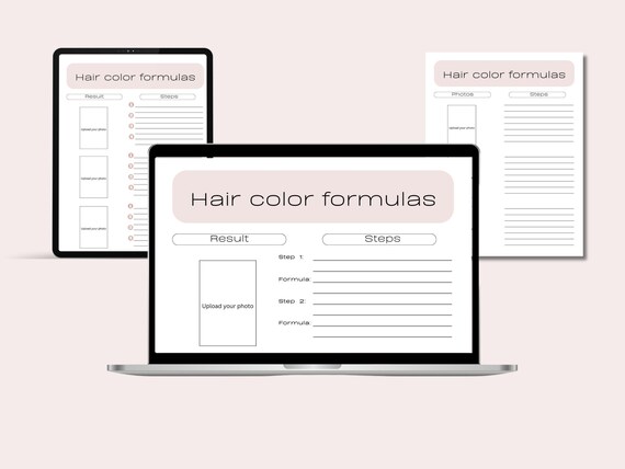 Hair Color Formulation Chart
