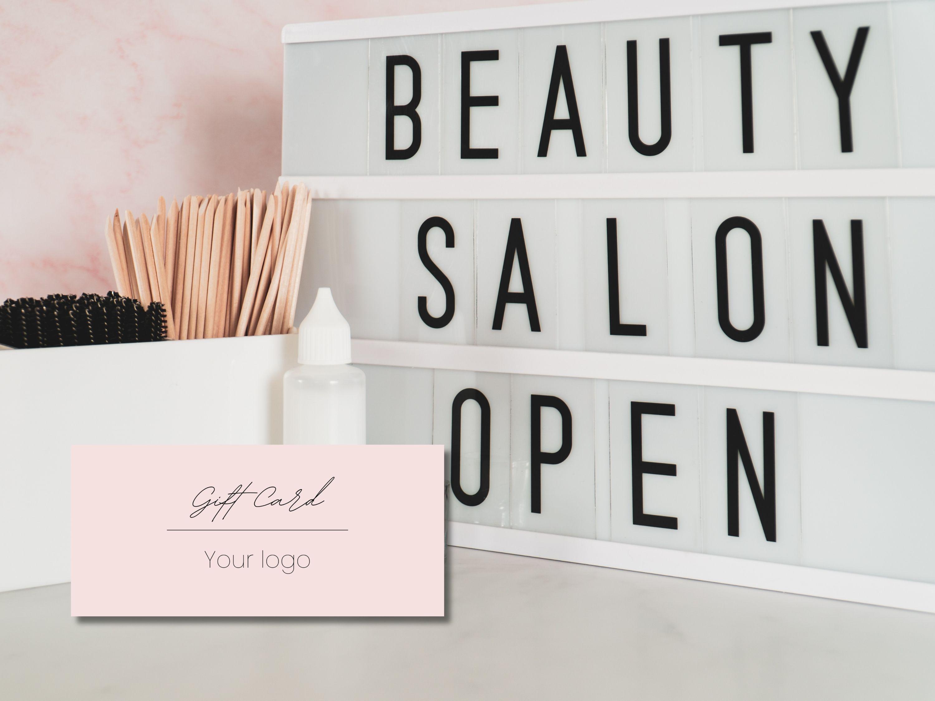 Salon Gift Card | Editable & Printable | Minimalistic Modern ...