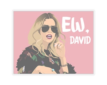 EW, Adulting EW, David Alexis Rose Schitts Creek Vinyl Sticker - Etsy