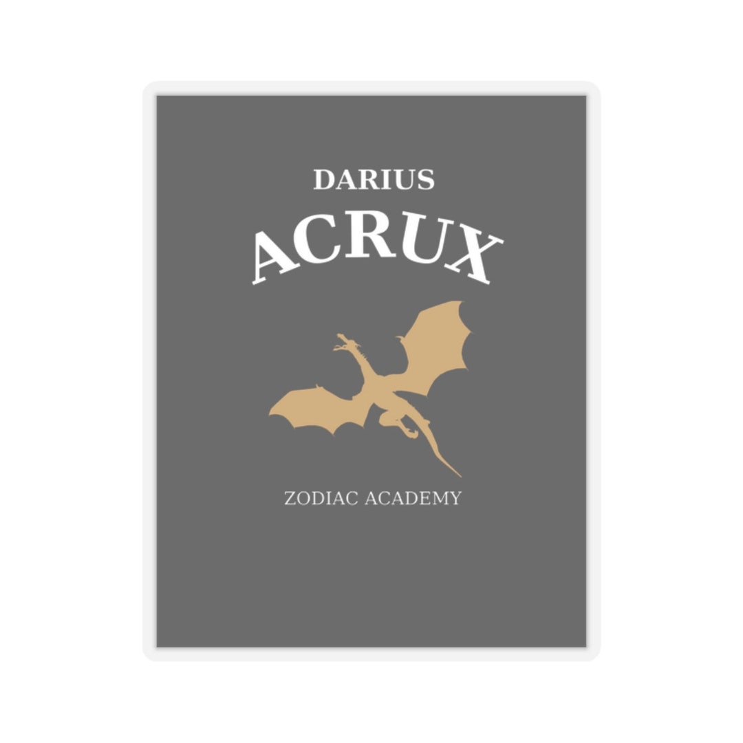Zodiac Academy, Darius Acrux Dragon Sticker for Laptops, Water Bottles ...