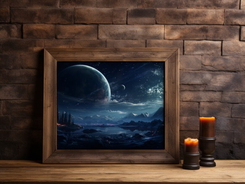 Space and Sci-fi Print, High Quality PNG, Digital Print Collectible ...