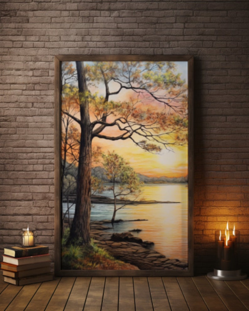 Color Landscape, Vintage, Rustic Art, Perfect Gift, Digital Art, High ...