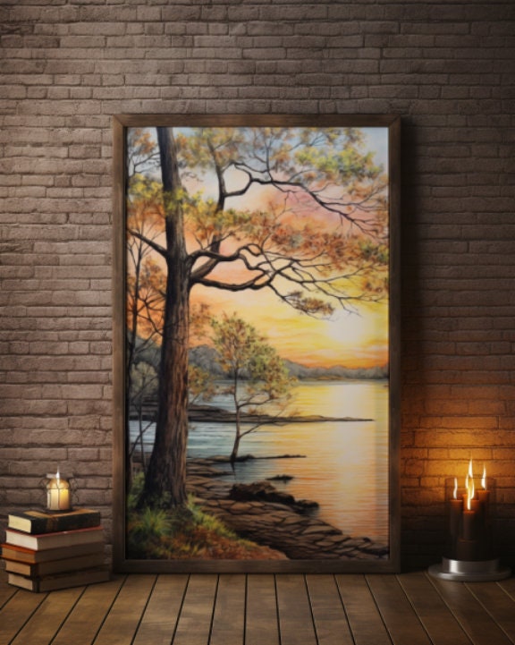 Color Landscape, Vintage, Rustic Art, Perfect Gift, Digital Art, High ...