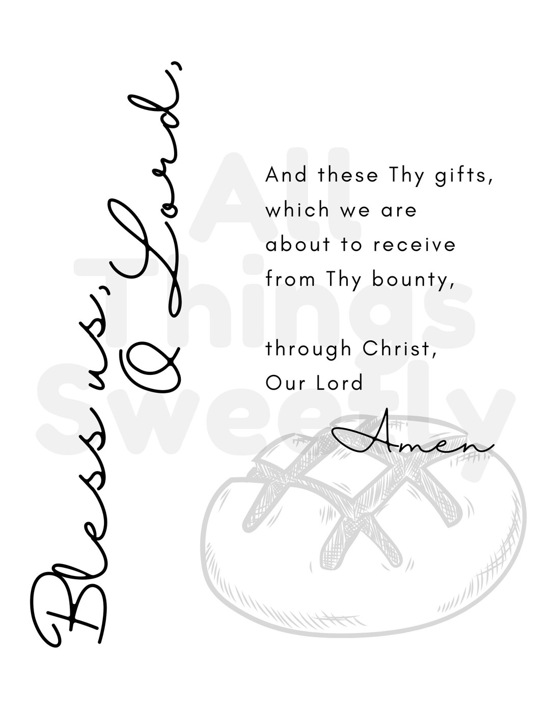 Grace Before & After Meals - Etsy