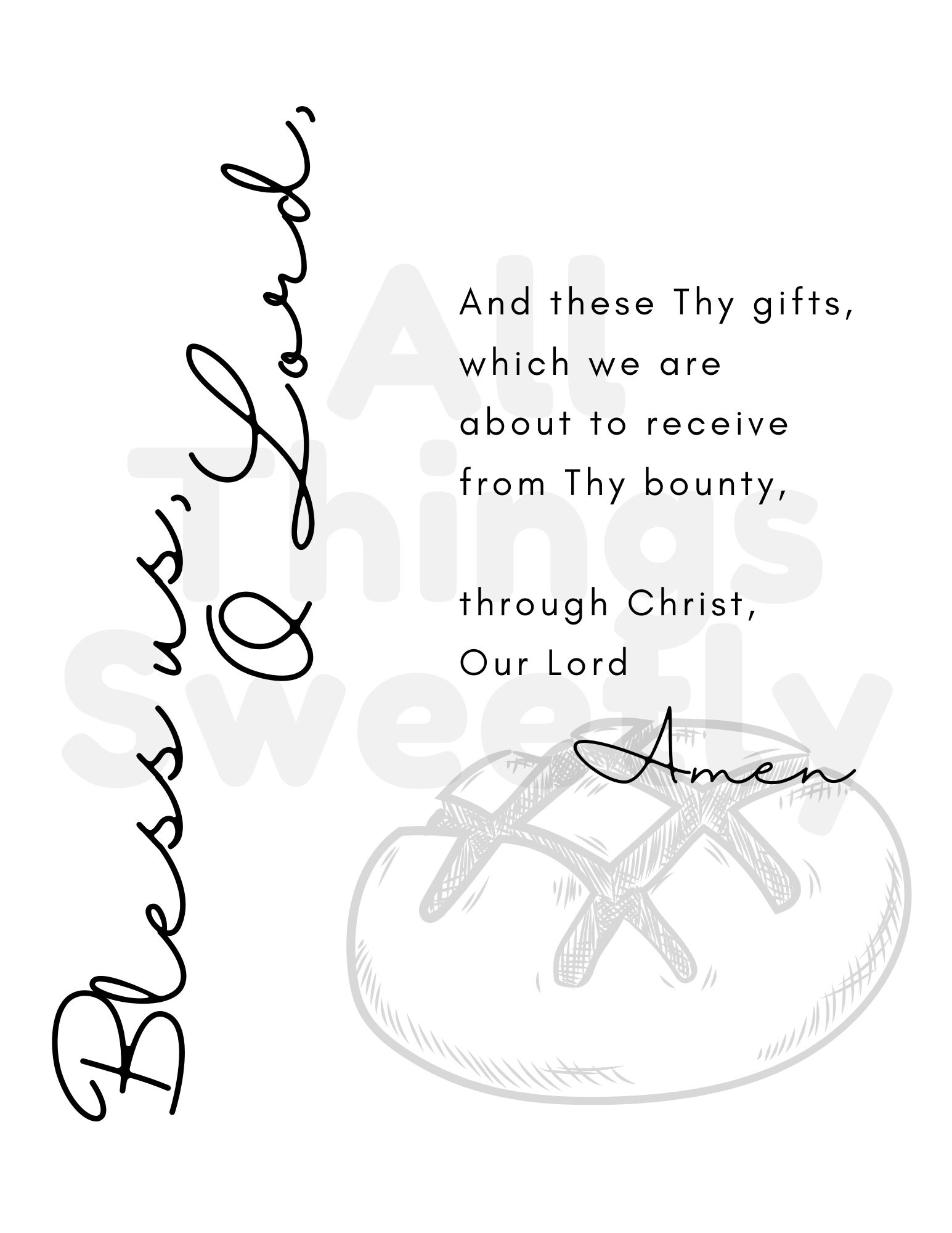 Grace Before & After Meals - Etsy