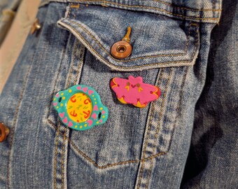 Handmade Clay Pins - Etsy