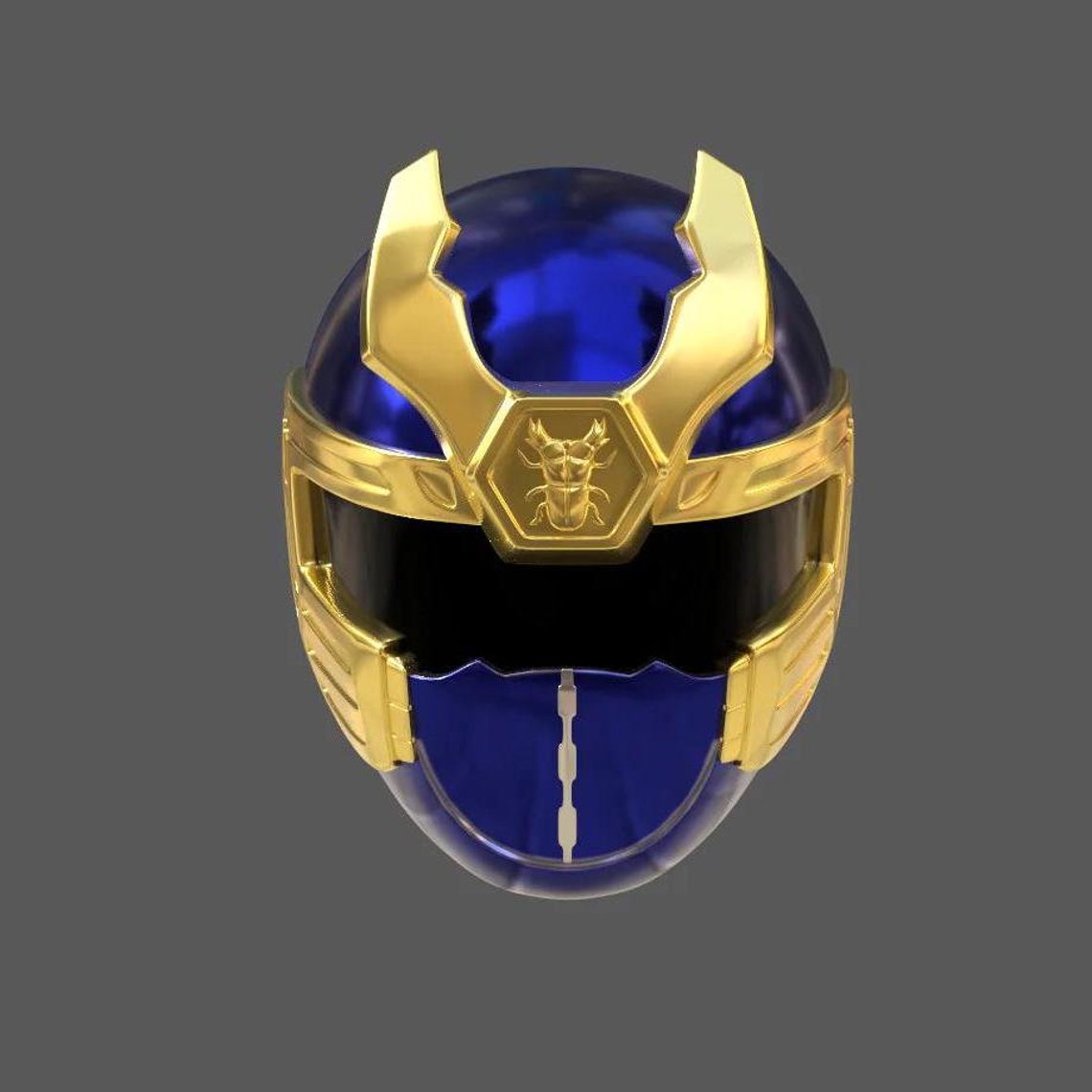 Power Rangers Ninja Storm Navy Thunder Ranger Helmet - Etsy