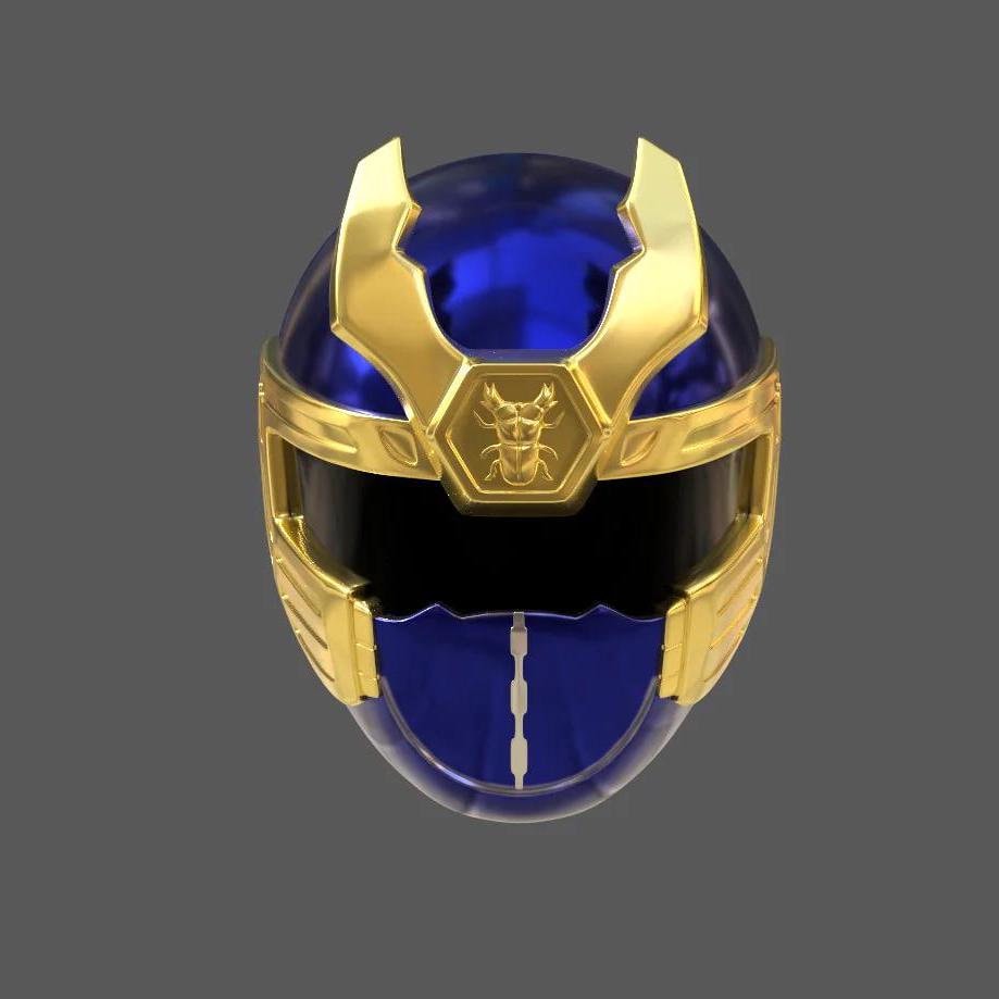Power Rangers Ninja Storm Navy Thunder Ranger Helmet - Etsy