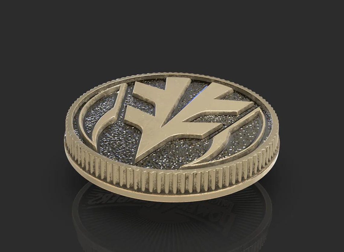White Tiger Power Ranger Morpher Coin - Etsy