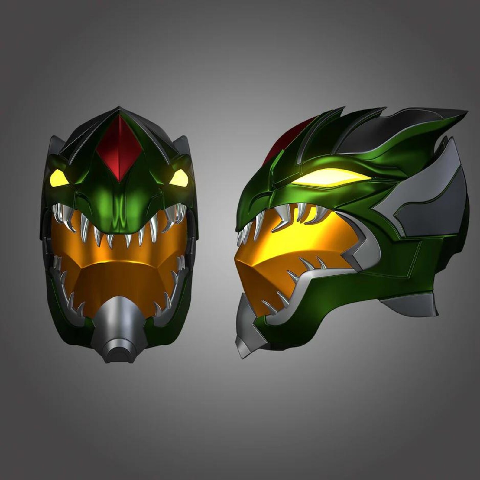 Emerald Ranger Helmet - Etsy