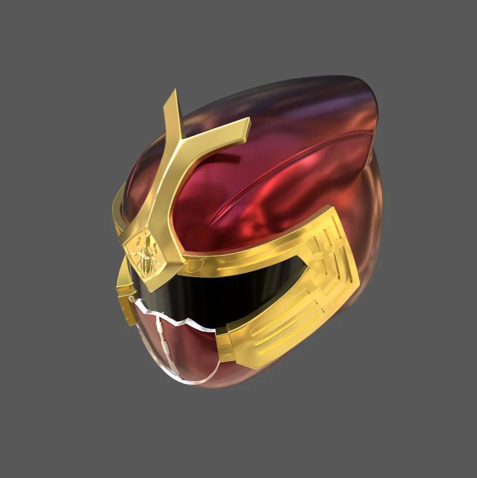 Power Rangers Ninja Storm Crimson Thunder Ranger Helmet - Etsy