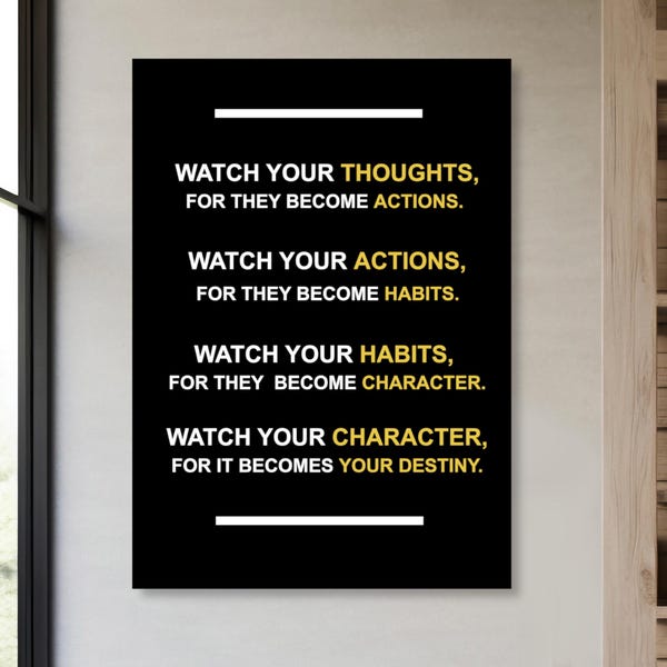 Watch Your Thoughts - Etsy