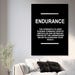 Endurance Definition Motivational Wall Art Canvas Modern Office Decor ...