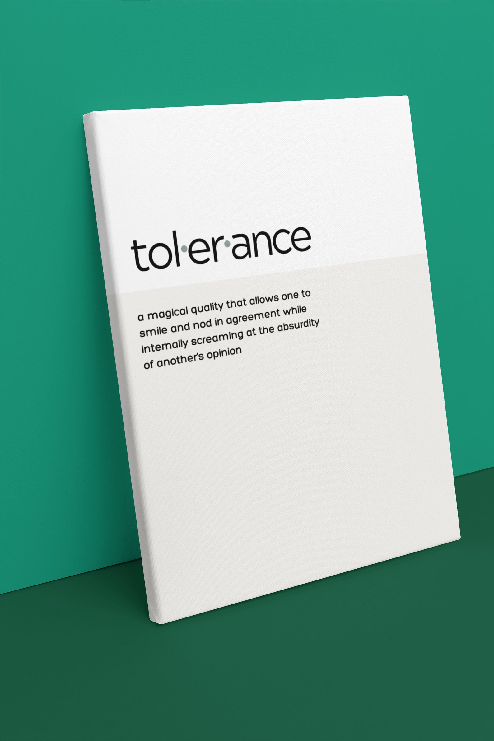 Tolerance Definition Print, Wall Art Prints, Digital Download, Quote ...