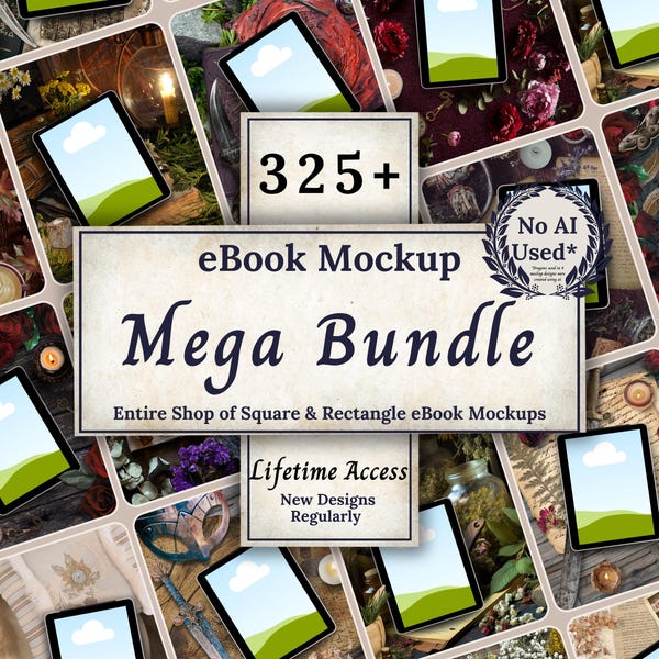 Canva Paper Book Mockup - Etsy