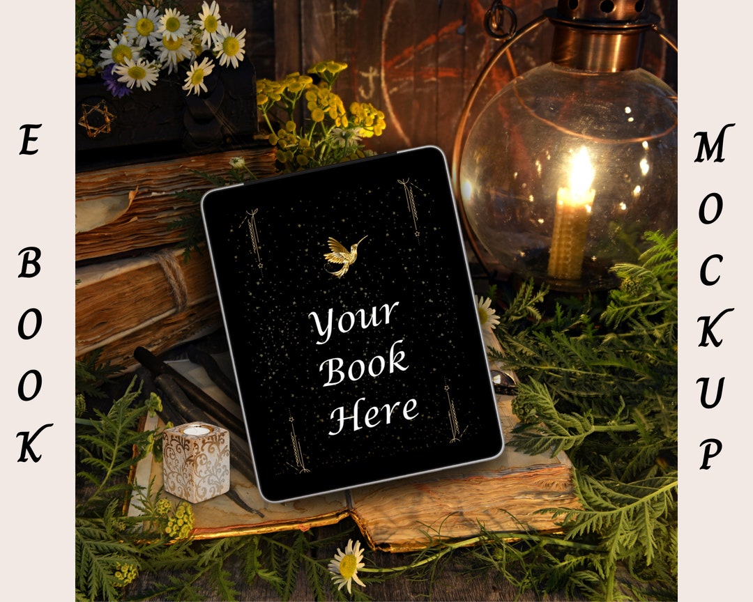 Dark Romance Ebook Mockup for Bookstagram, Fantasy Author Social Media ...