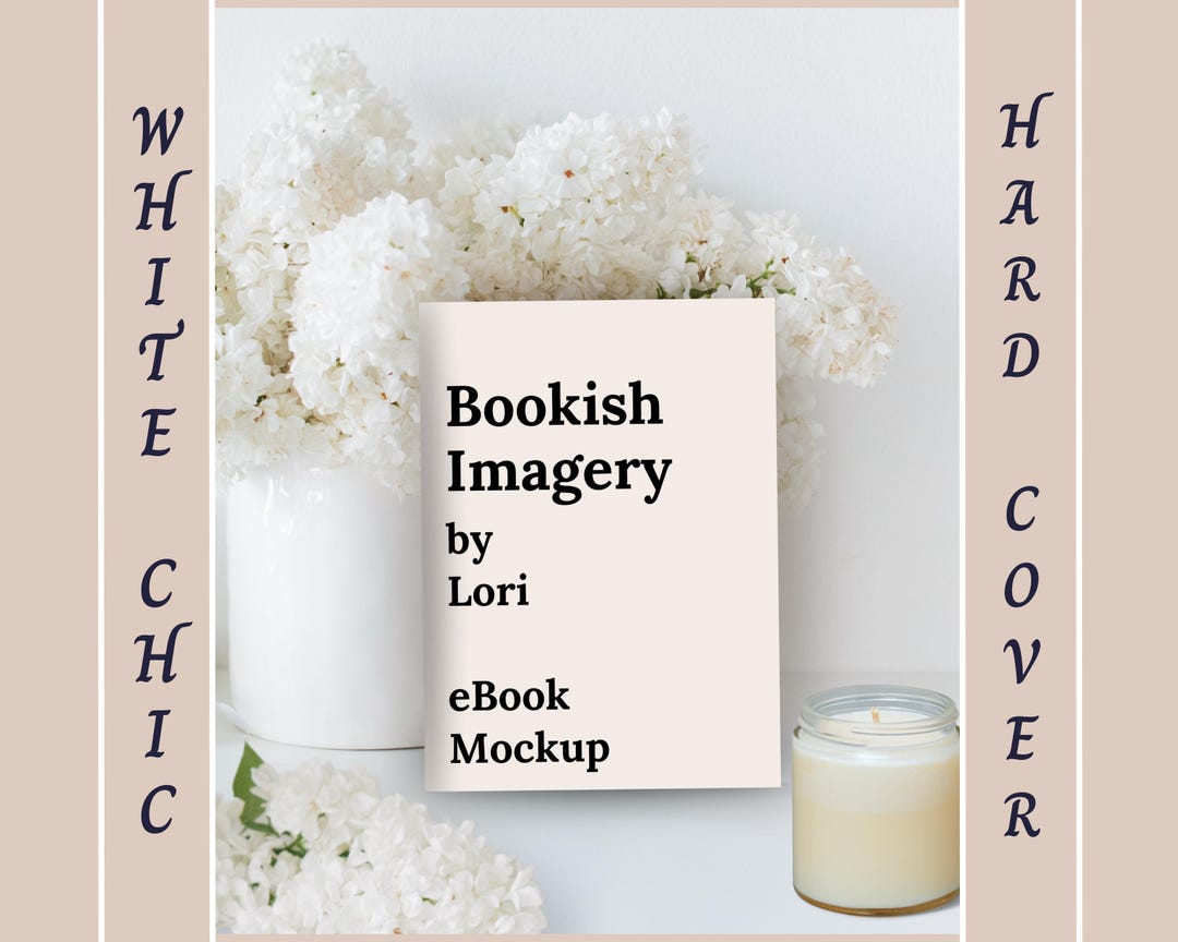 Chic White Aesthetic Bookstagram Flatlay Mockup, Author Social Media ...