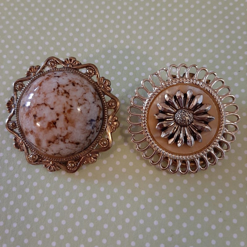 Scarf Gem Brooch - Etsy UK