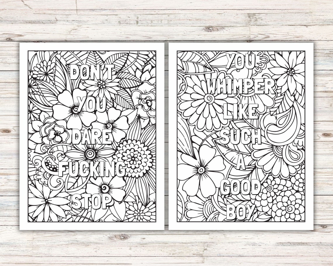 40 Spicy Coloring Pages, Book Boyfriend, Adult Coloring Sheets, Morally ...